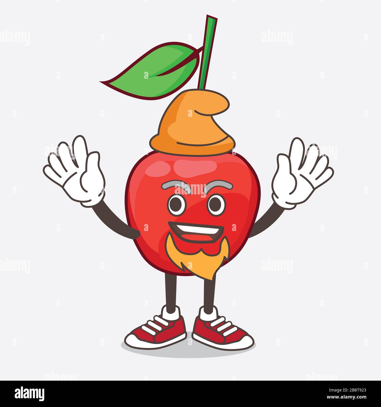 An illustration of Bing Cherry cartoon mascot character performed as an ...