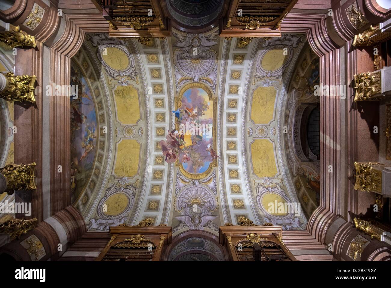 Vienna, Austria - Interior of the Austrian National Library located in ...