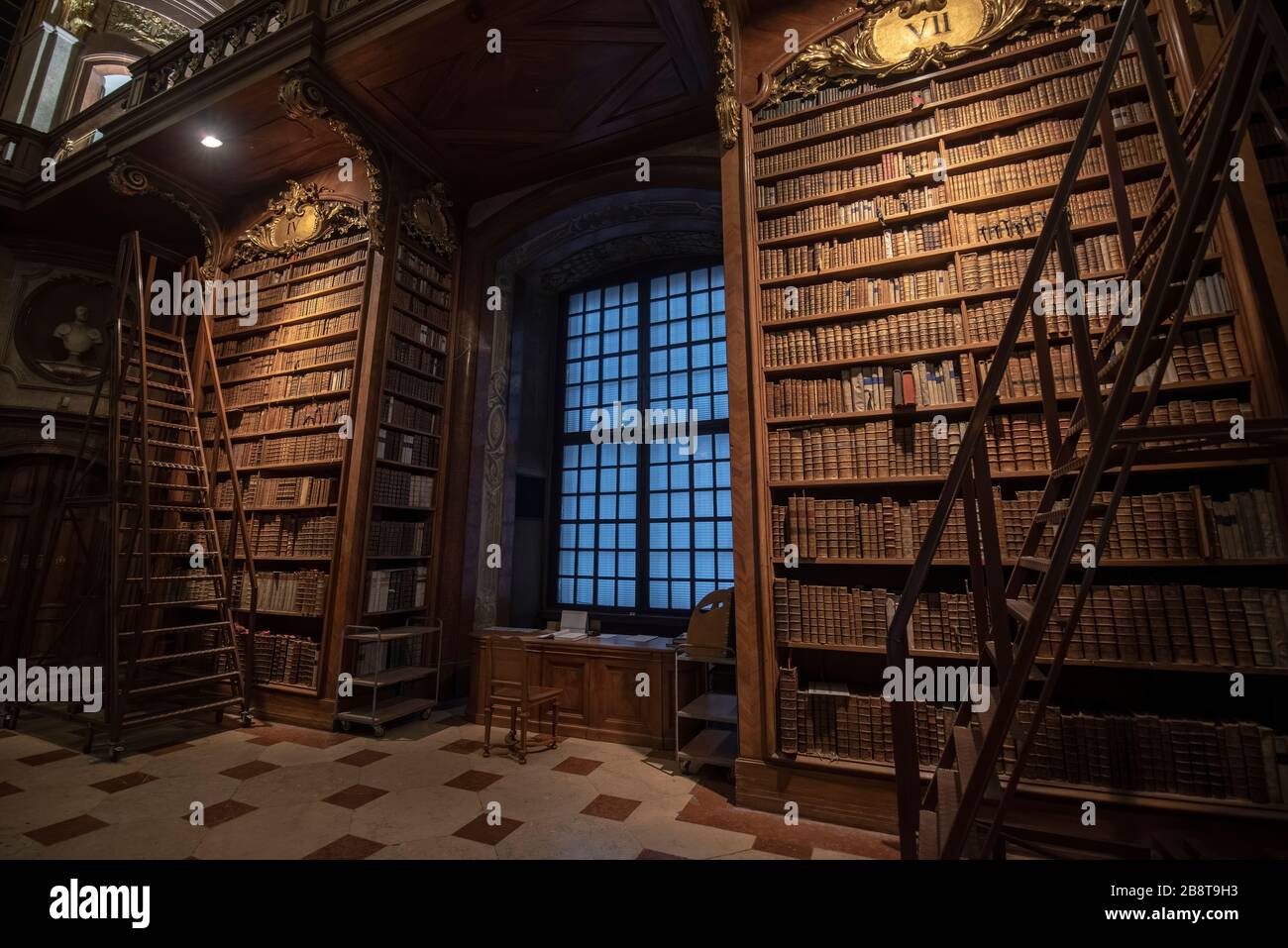 Vienna, Austria - Interior of the Austrian National Library located in ...