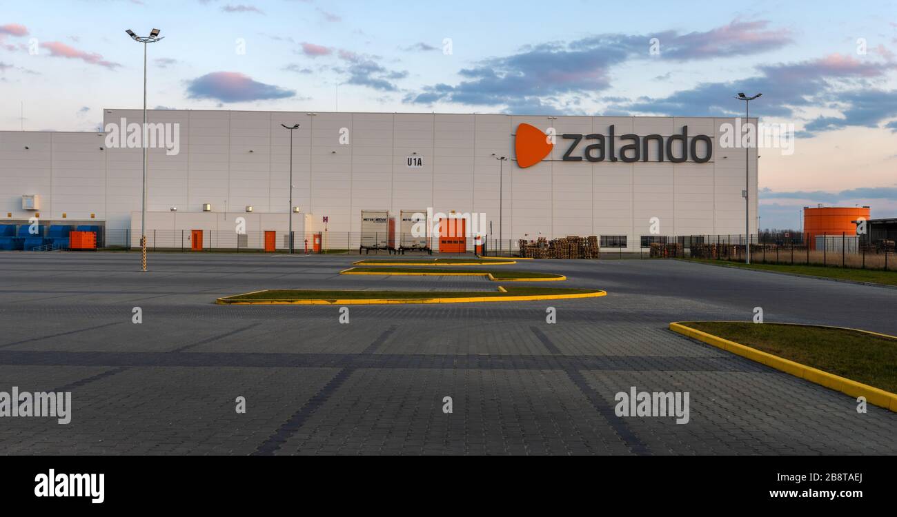 Szczecin,Poland-March 2020:buildings of Zalando warehouse distribution ...