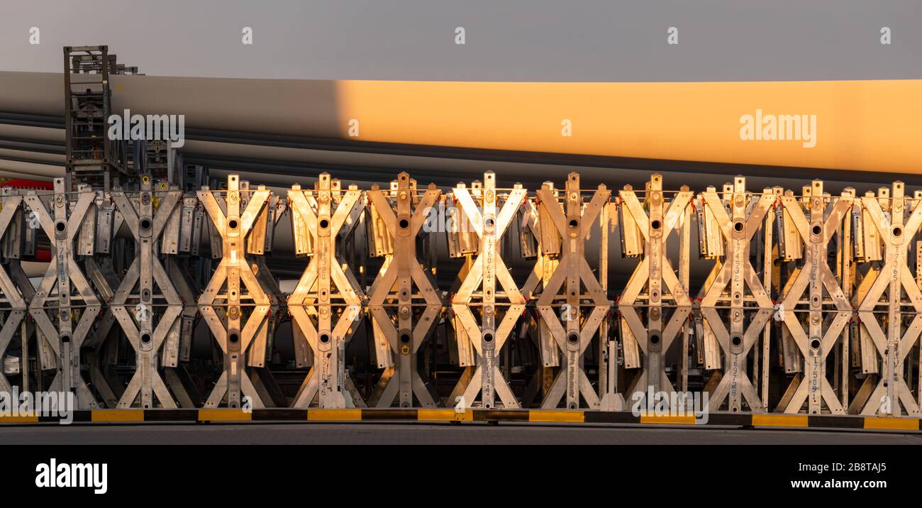 machines for the production of propellers for wind turbines in a wind ...