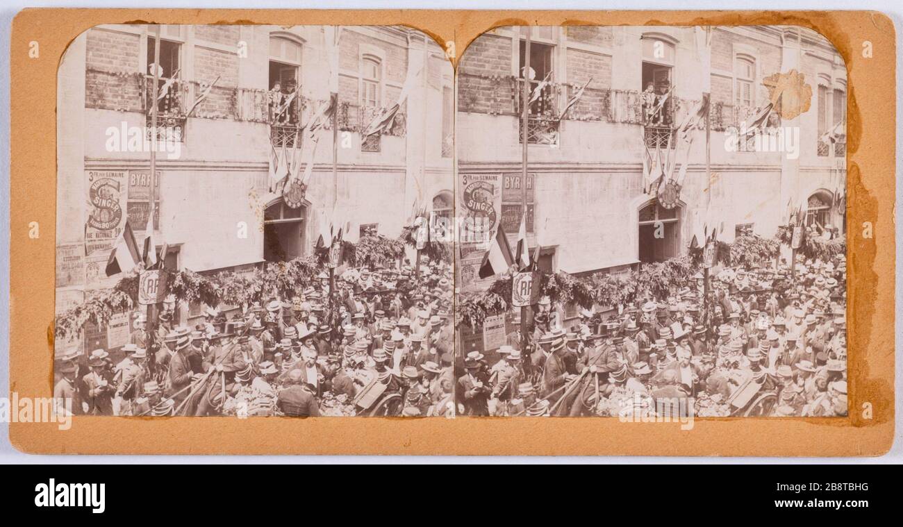 National Event. Evènement national. Photographie anonyme. Aristotype ...