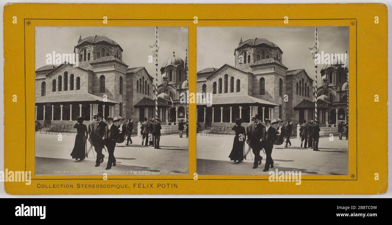 19. EXPON 1900. FLAG OF GREECE S.I.P. World Expo 1900 Pavilion of ...