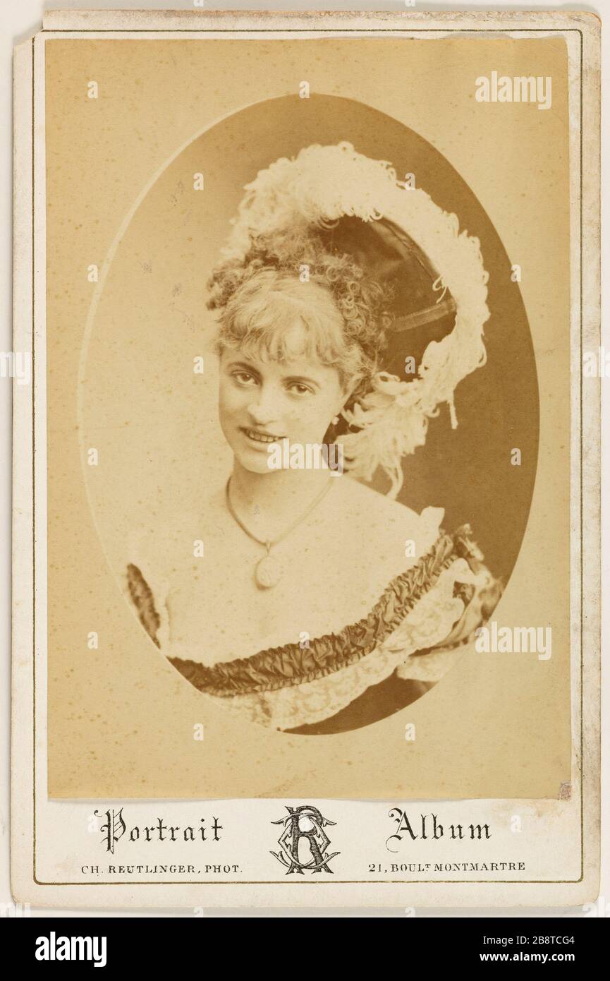Portrait of Mary Albert, actress Reutlinger, Charles. "Portrait de Mary ...