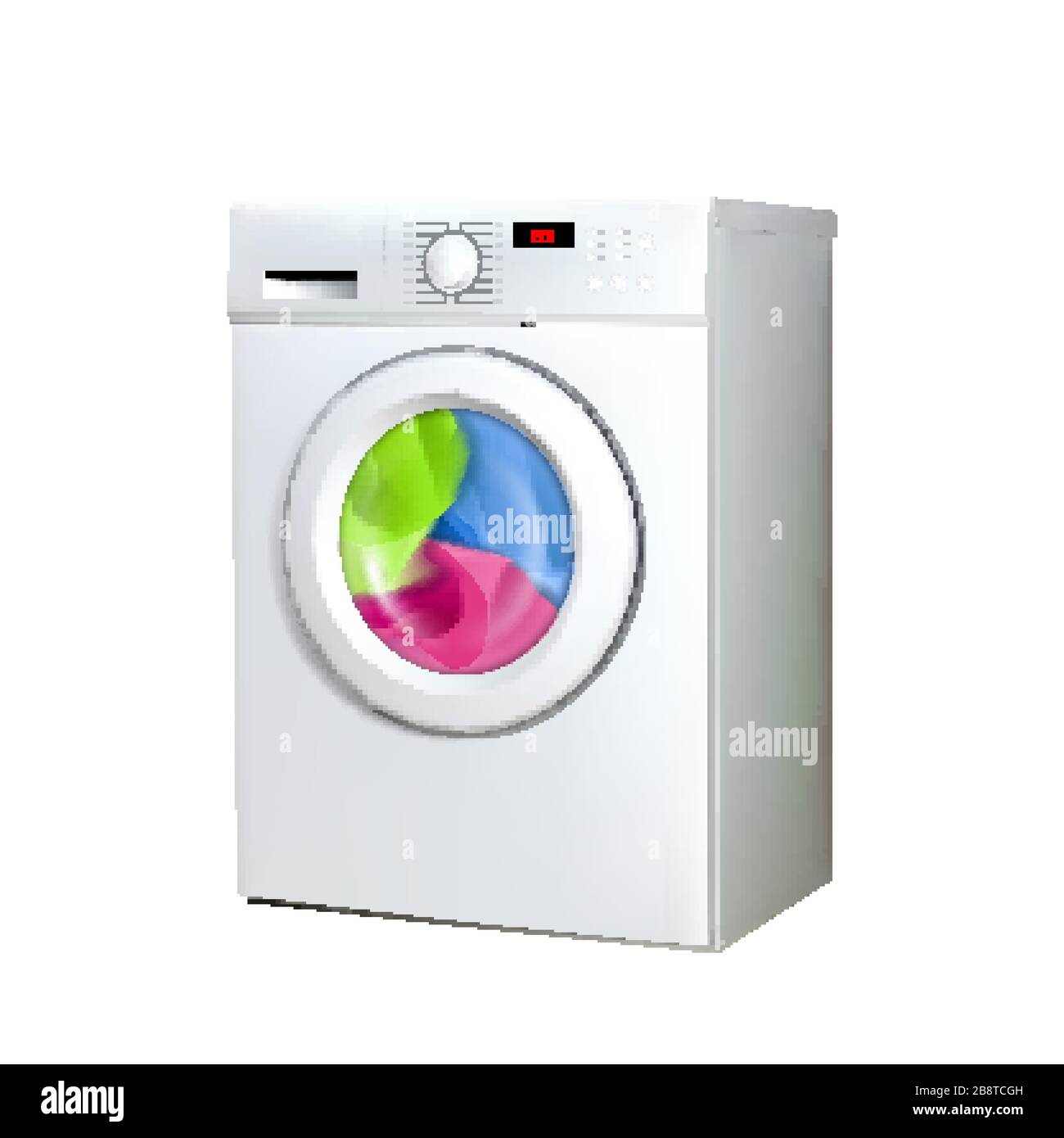 Washing Machine Household Electronic Device Vector Stock Vector Image ...