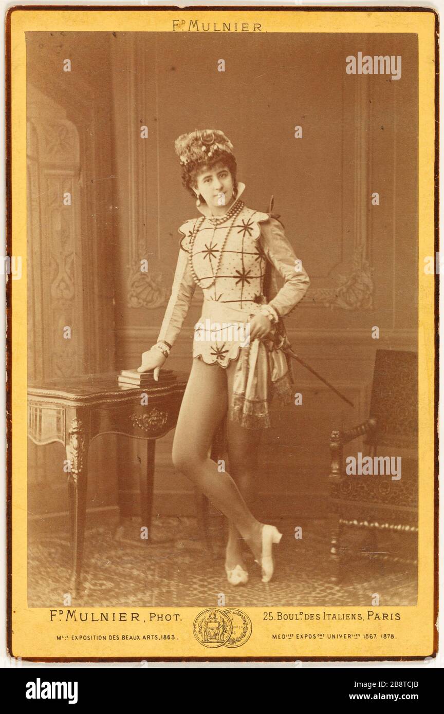 Portrait of Badia, actress Mulnier, Ferdinand. "Portrait de Badia ...