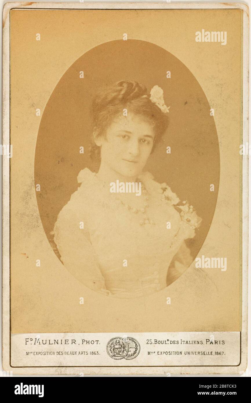 Portrait of Badia, actress Mulnier, Ferdinand. "Portrait de Badia ...