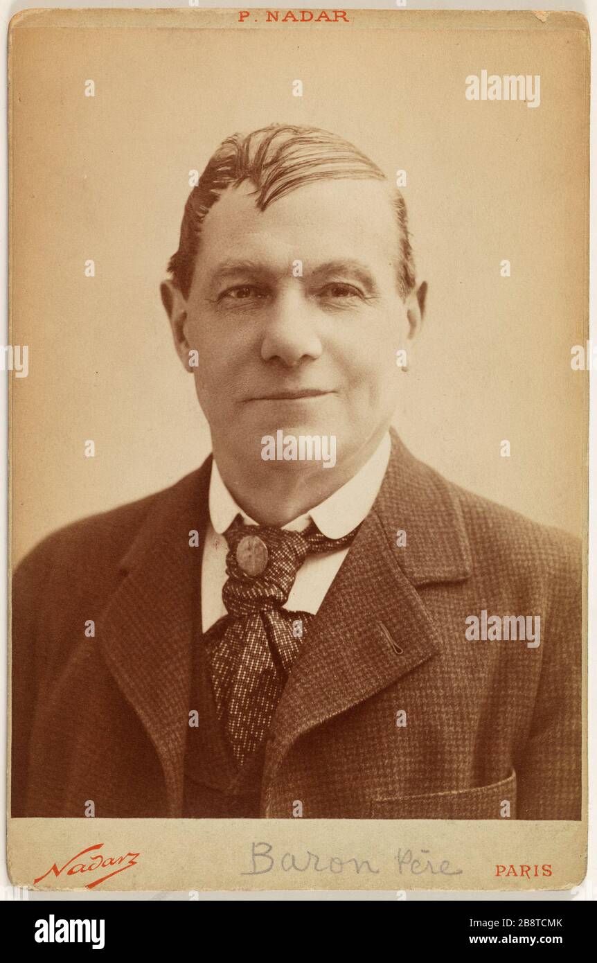 Portrait of Louis Bouchenez says Baron (1838-1920), actor Atelier Nadar ...