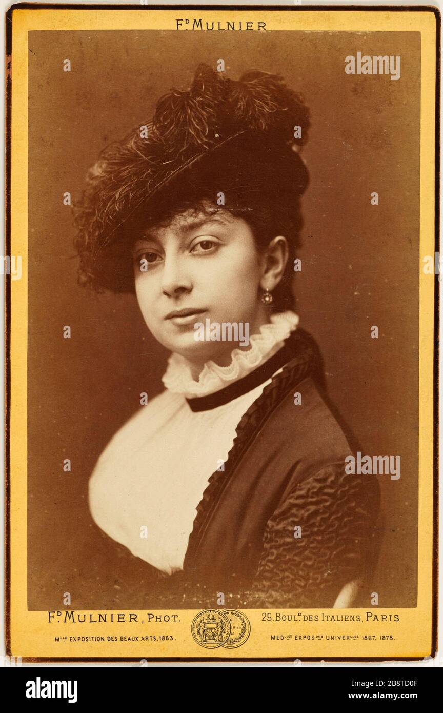 Portrait of Blem actress Mulnier, Ferdinand. "Portrait de Blem, actrice ...