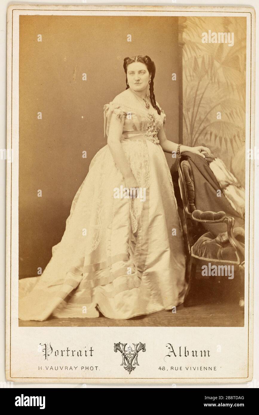 Portrait of Miss Calderon, actress Vauvray, Hippolyte. "Portrait de ...