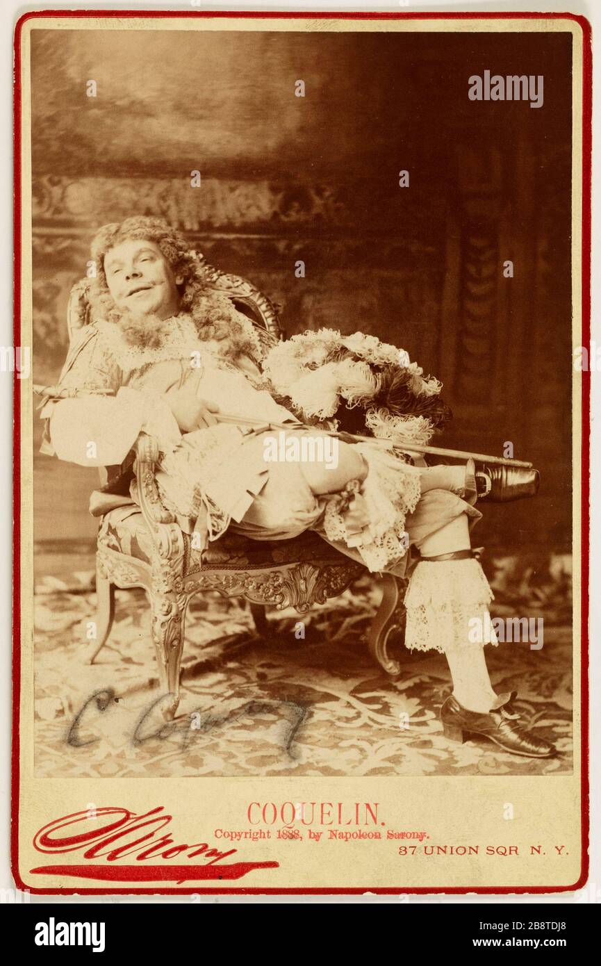 Portrait of Ernest Coquelin says younger Coquelin (1848-1909), actor ...