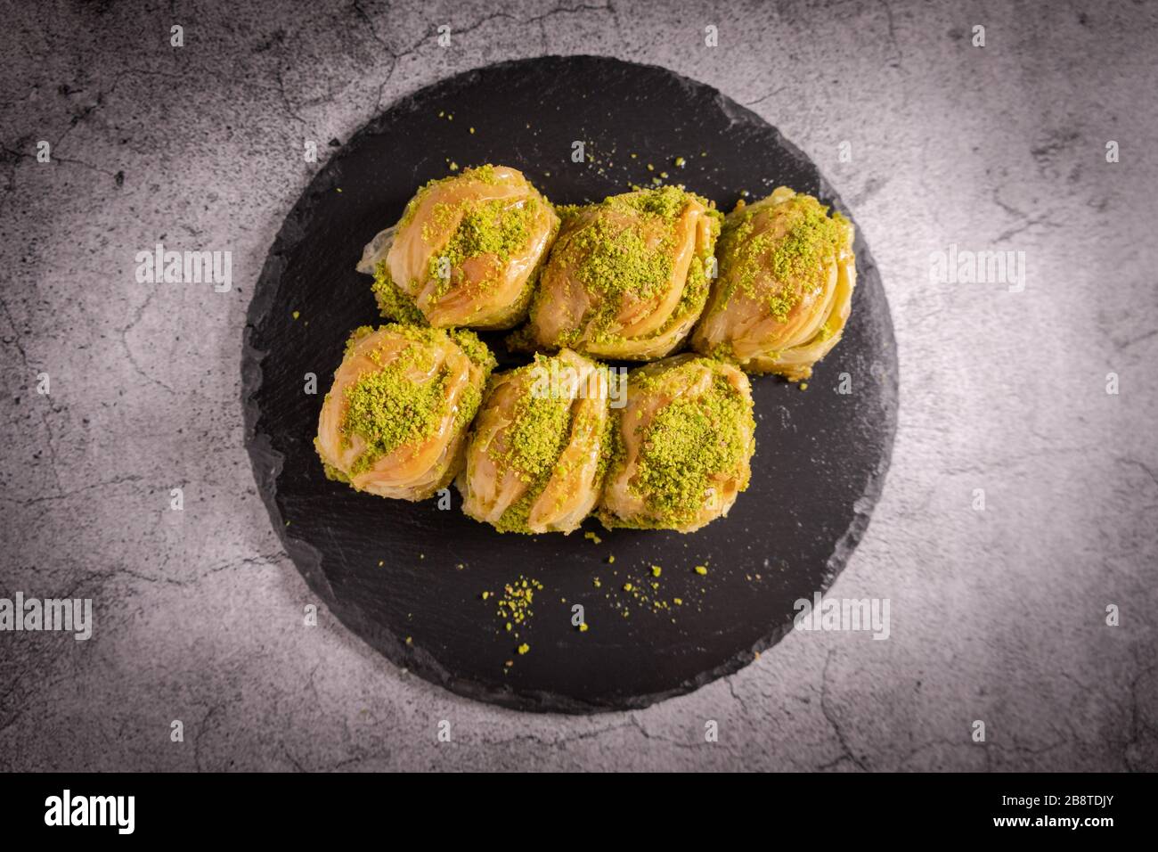 Turkish Midye Baklava (Mussel Shape Baklawa). Mussel shaped special ...