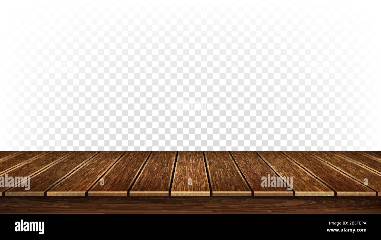 Wooden Stand Or Vintage Timber Tabletop Vector Stock Vector Image & Art ...