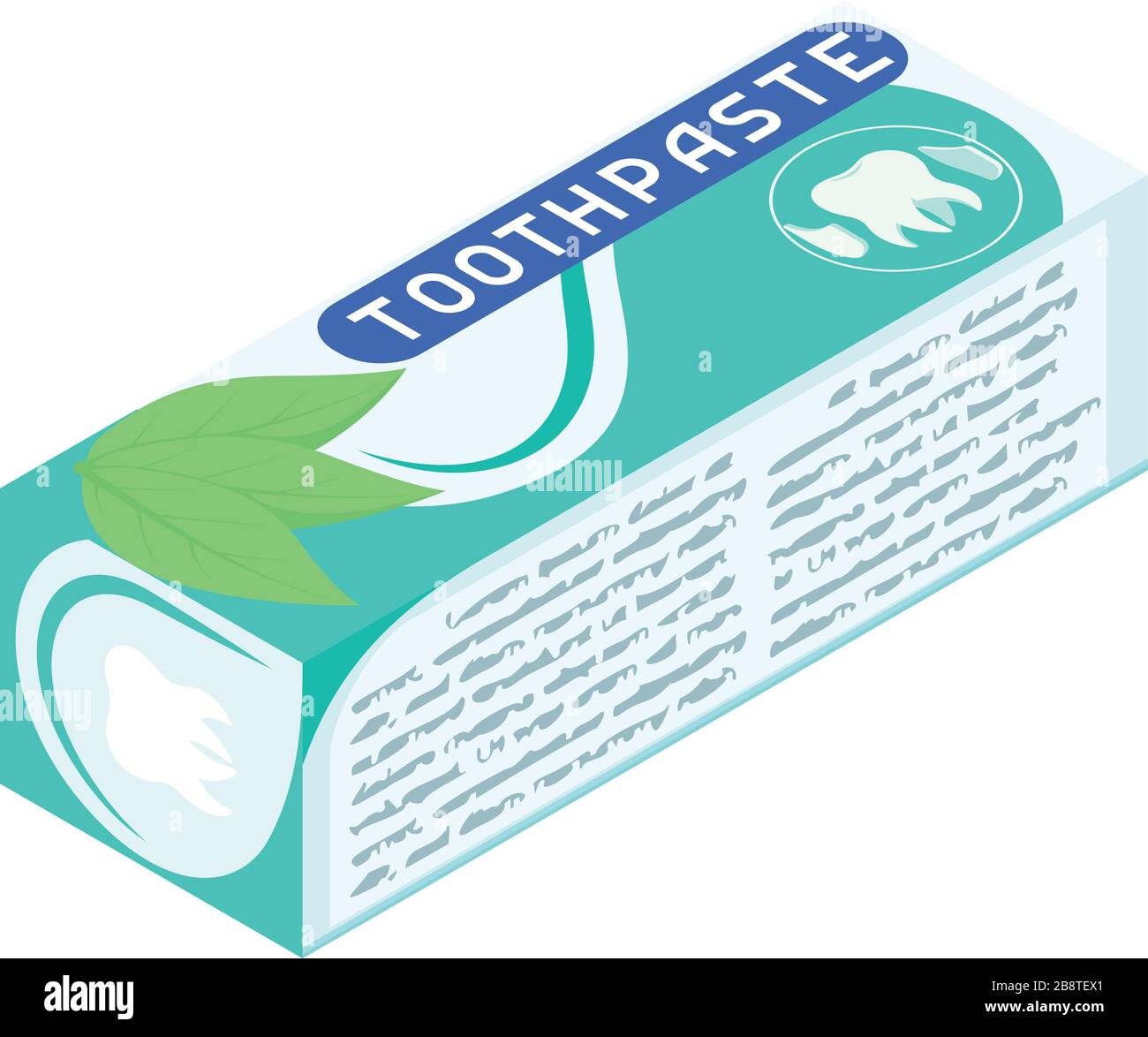 Toothpaste package icon. Isometric of toothpaste package vector icon ...