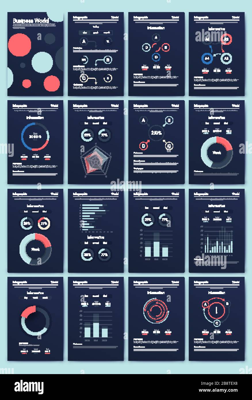 Modern infographic vector elements for business brochures. Use in ...