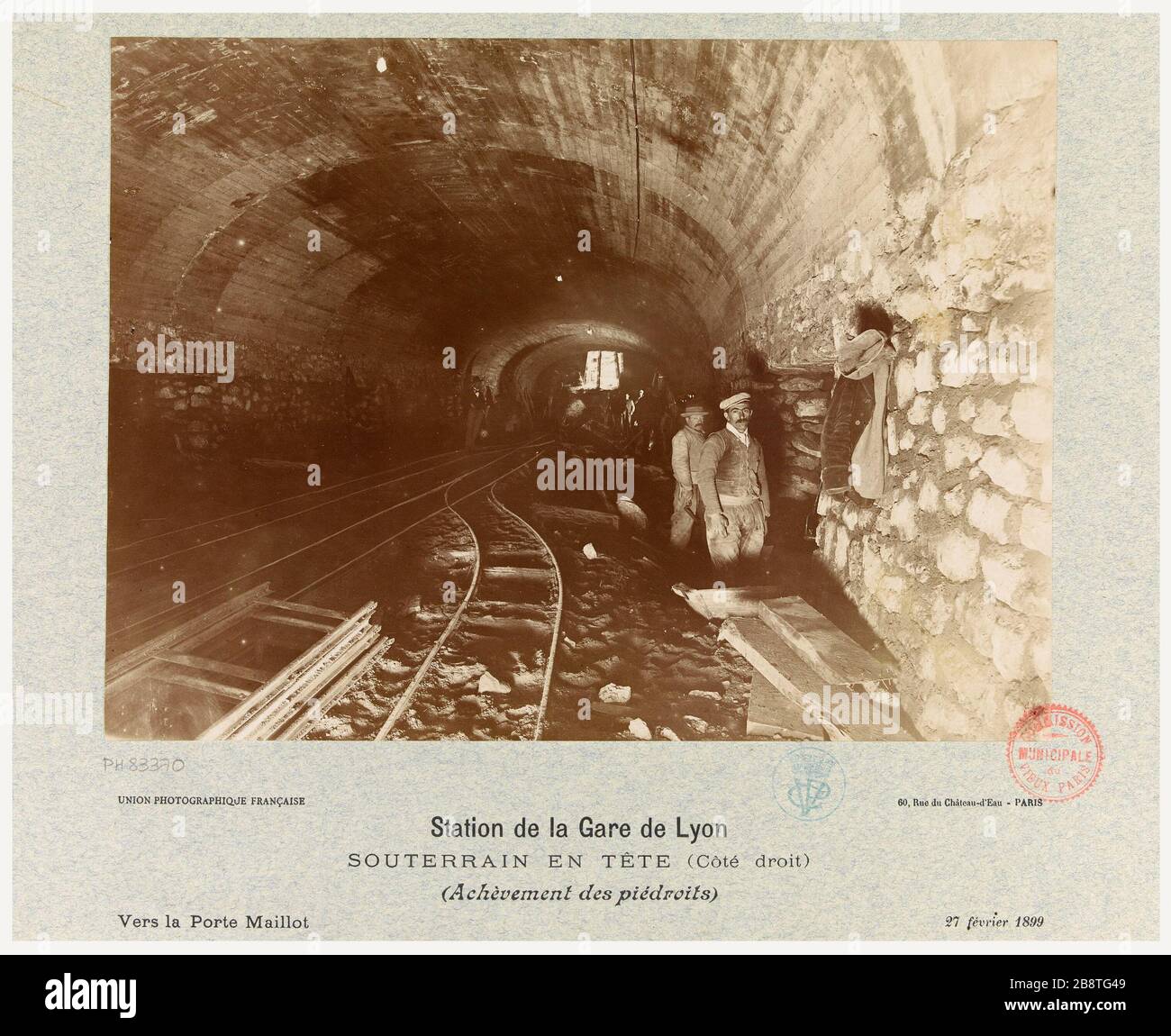 Construction / Railway Metropolitan / Municipal / Paris Station Gare de ...