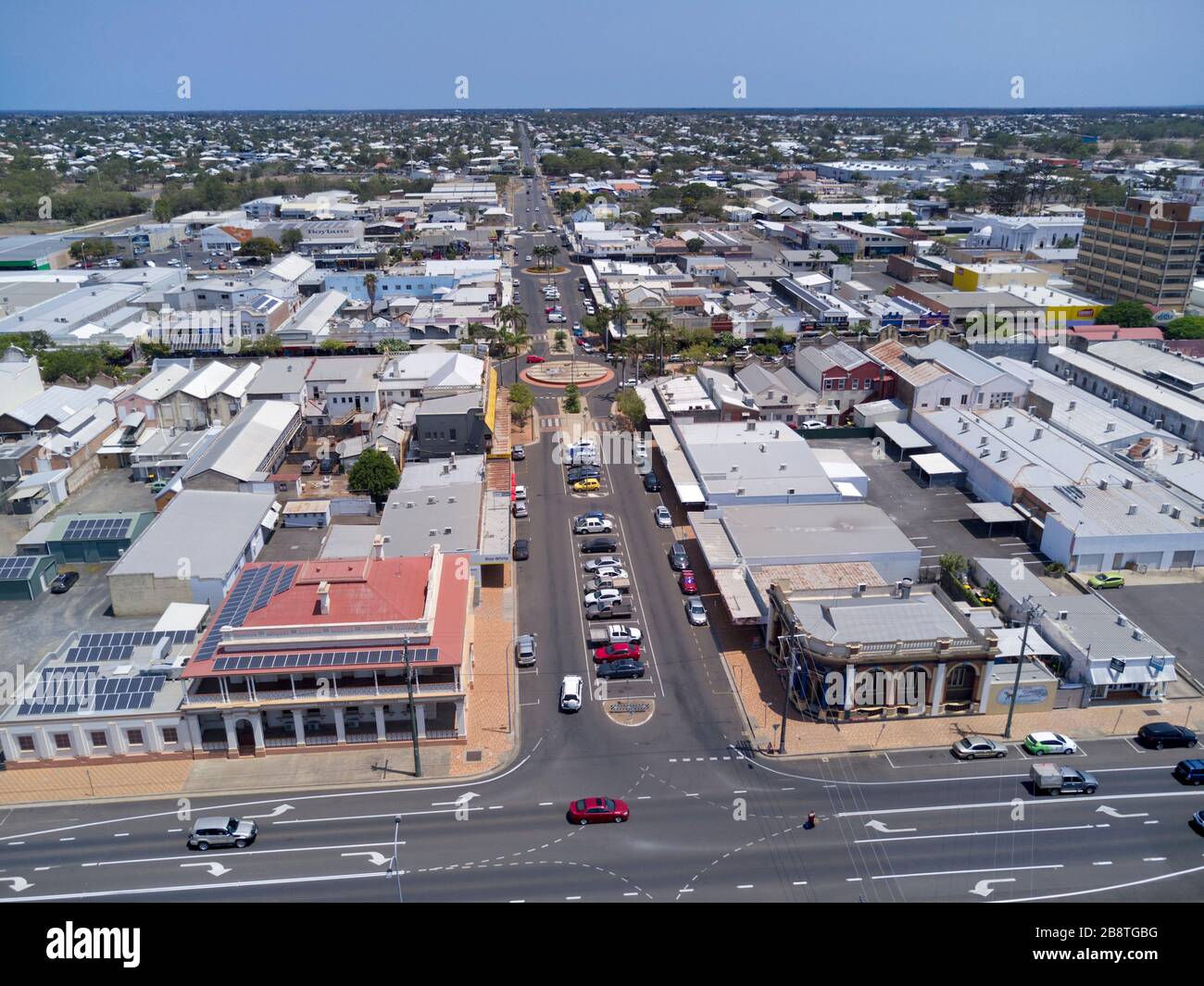 Aerial of Bundaberg Queensland Australia Stock Photo - Alamy