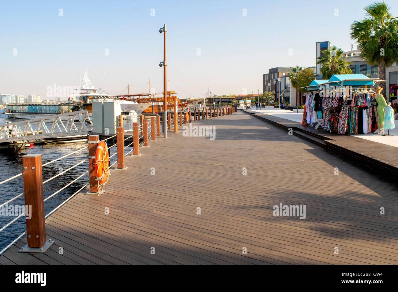 Dubai / UAE - February 21, 2020: Al Seef new modern area at Bur Dubai ...