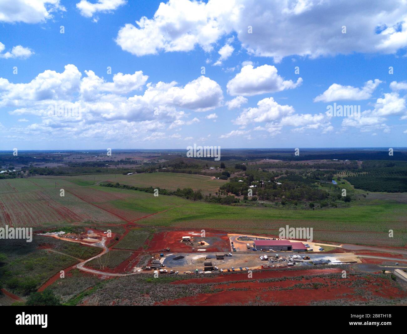 Aerial of Childers Queensland Australia Stock Photo - Alamy