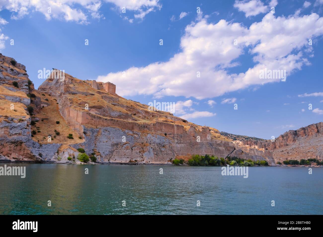 Old town of Halfeti, Sanliurfa, Turkey. The old town of Halfeti ...