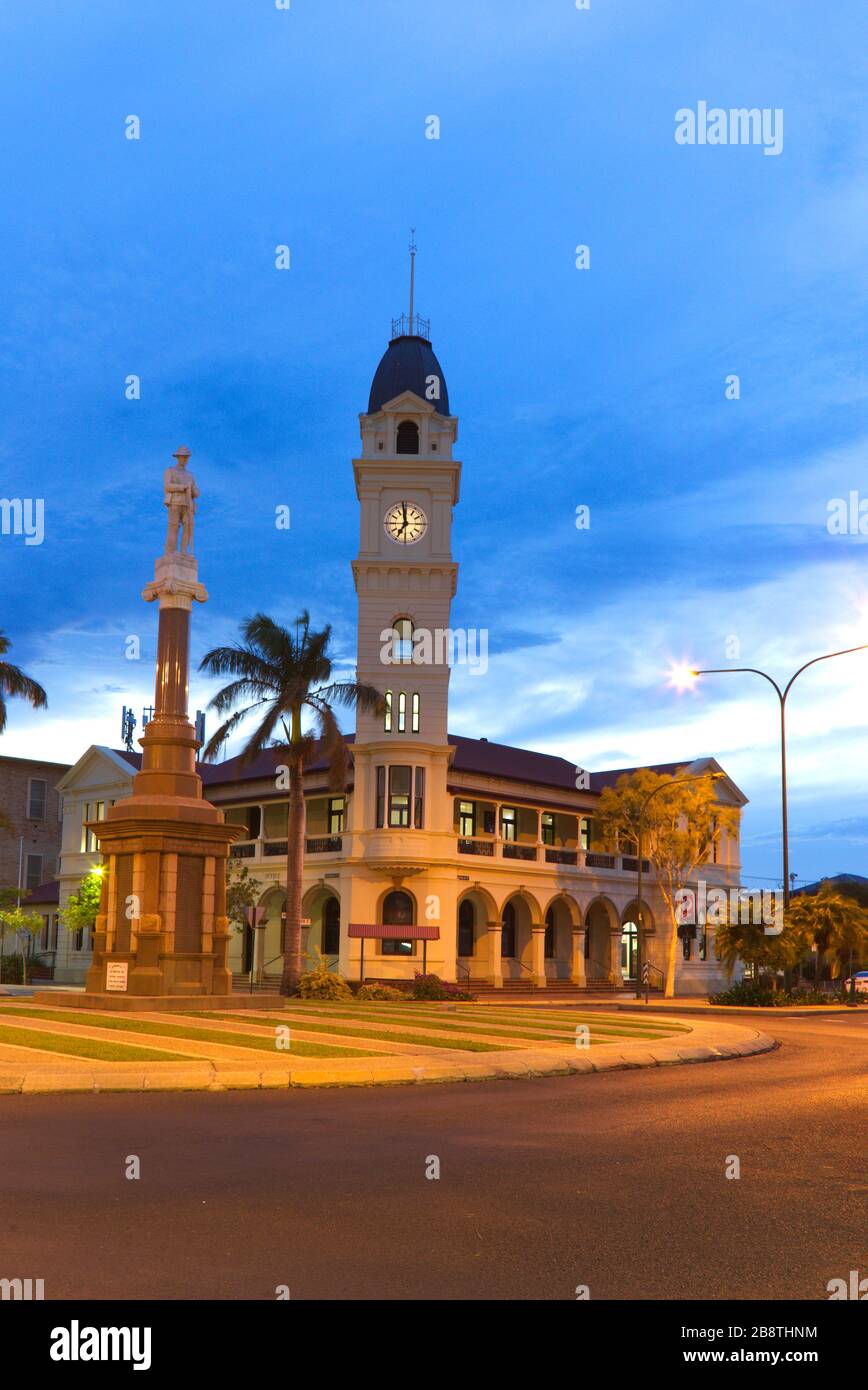 Historic Post Office building on Bourbong Street Bundaberg Queensland ...