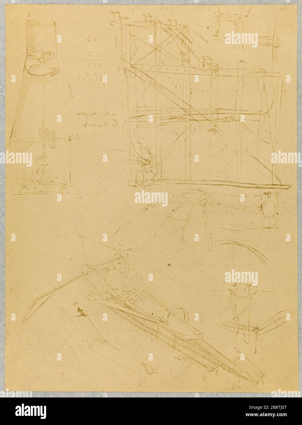 Picture of a document Leonardo da Vinci. Document de Léonard de Vinci ...