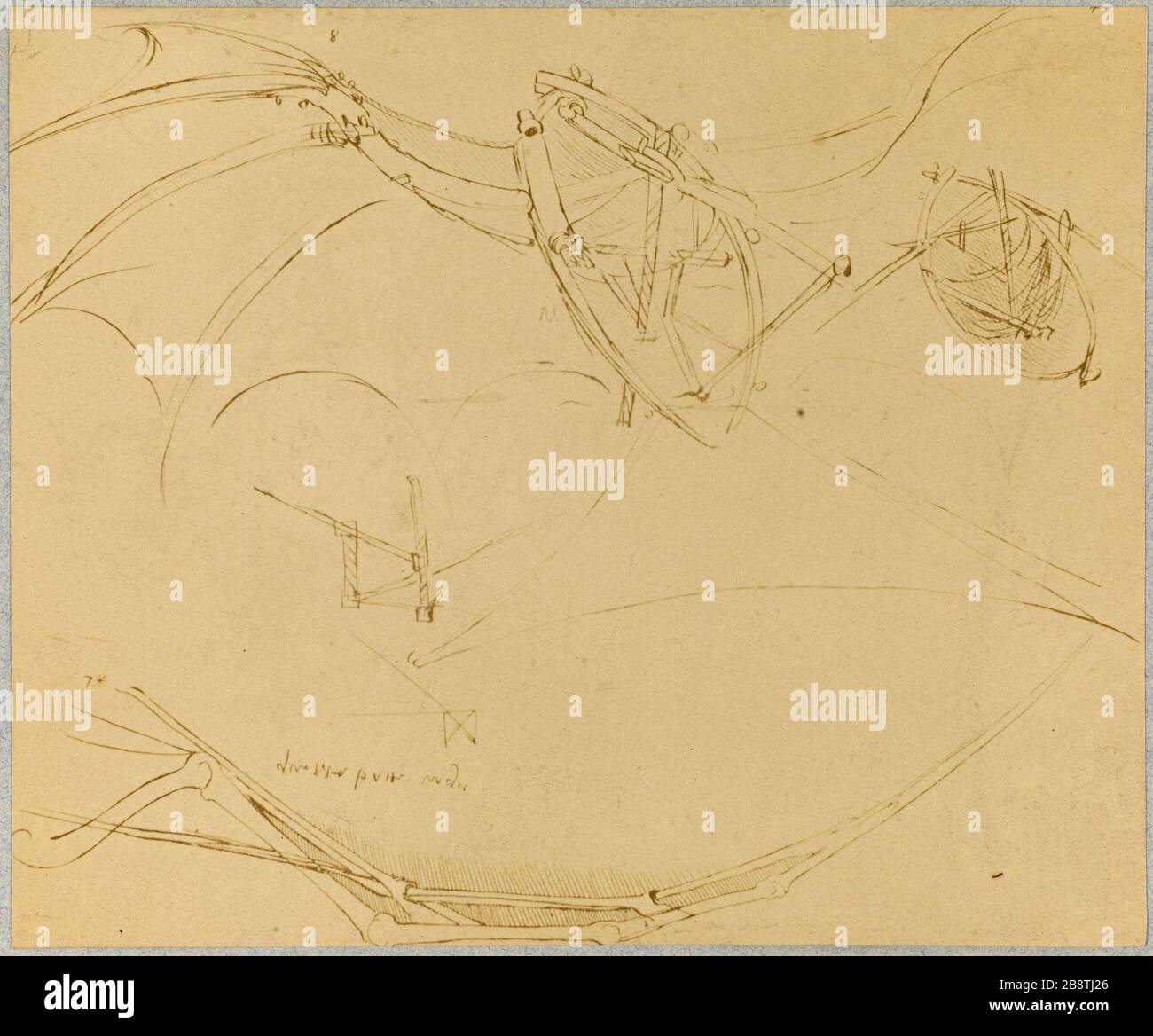 Picture of a document Leonardo da Vinci. Document de Léonard de Vinci ...