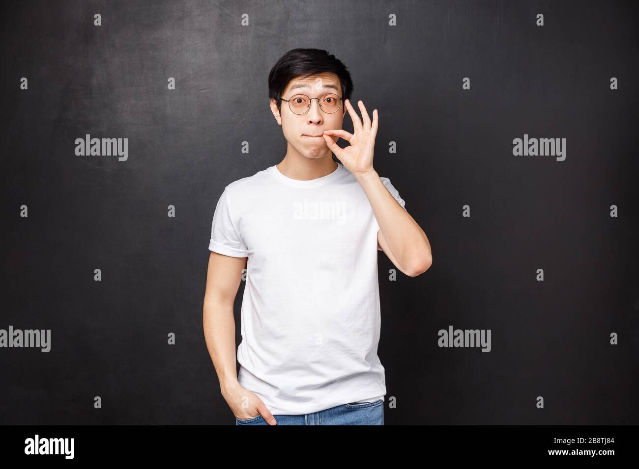 Man Zip Mouth High Resolution Stock Photography and Images - Alamy