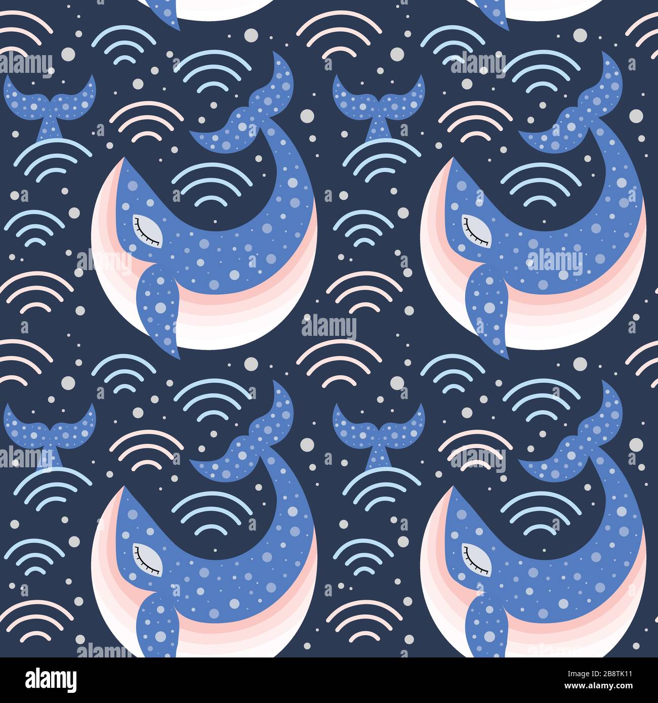 Whale pattern hi-res stock photography and images - Alamy