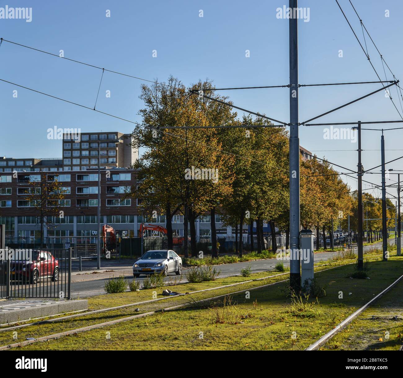Amsterdam, Holland - Oct 7, 2018. Cityscape of Amsterdam with famous ...