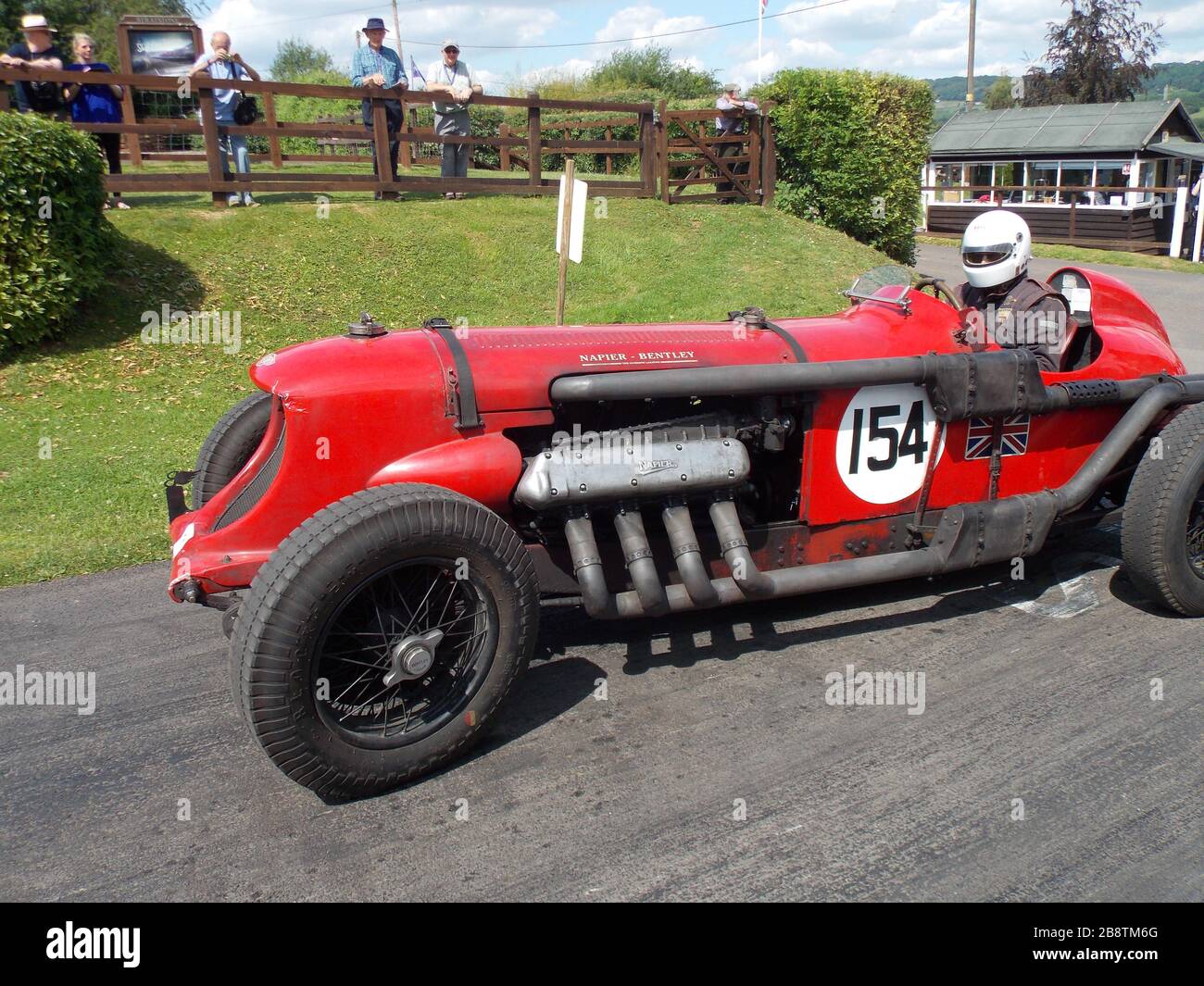 Napier Bentley, Classic car show, Shelsley Walsh Stock Photo - Alamy