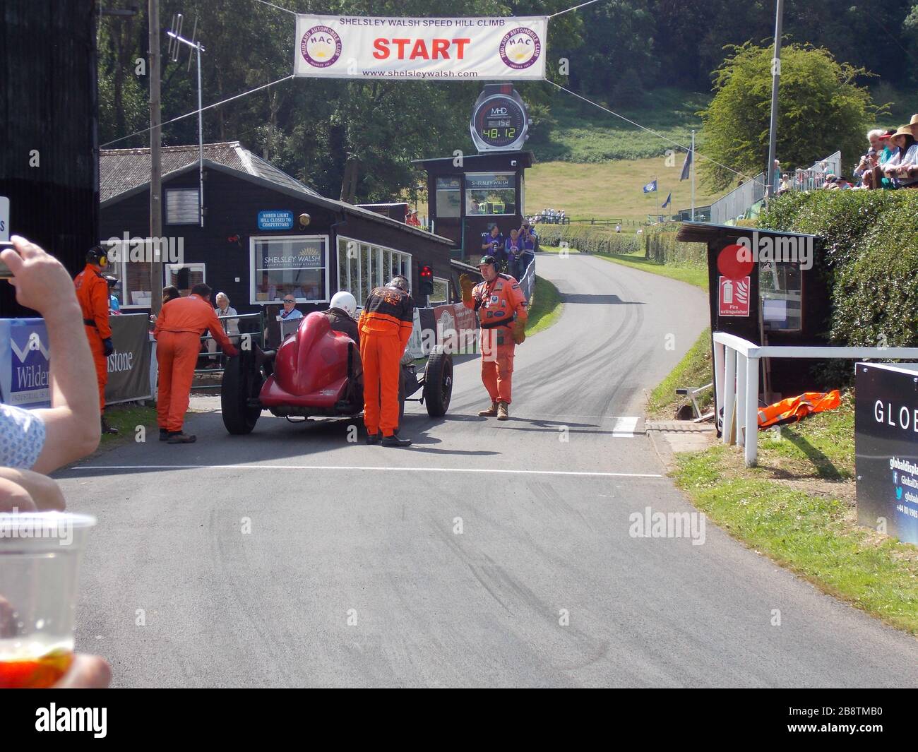Napier Bentley, Classic car show, Shelsley Walsh Stock Photo - Alamy