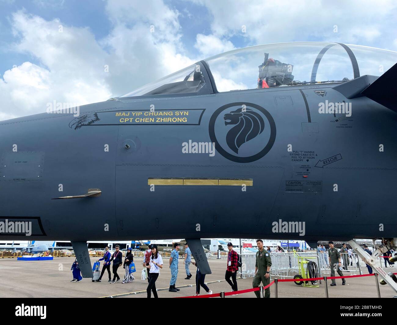 Singapore - Feb 12, 2020. RSAF McDonnell Douglas F-15E Strike Eagle ...