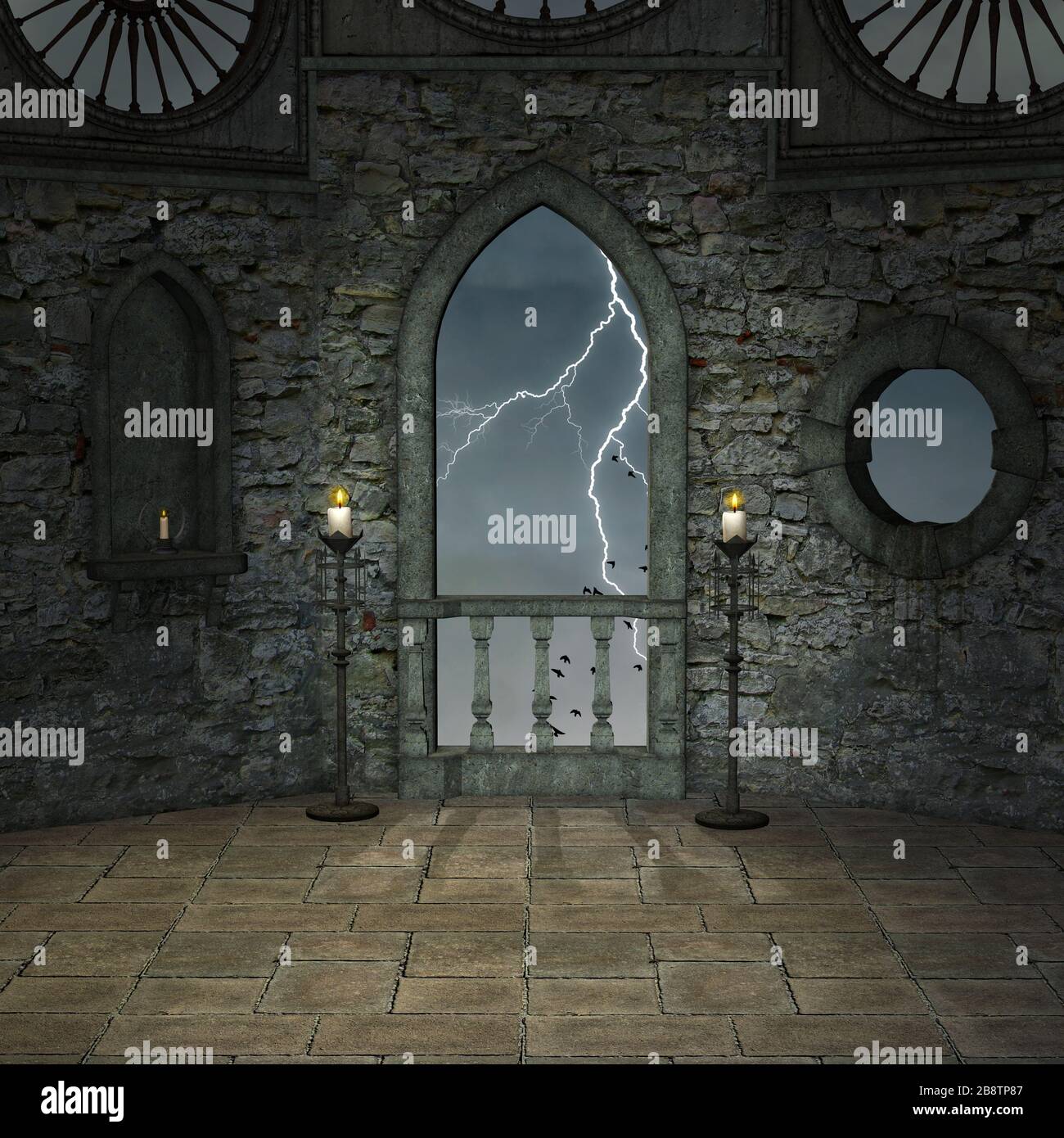 Interior castle night High Resolution Stock Photography and Images - Alamy