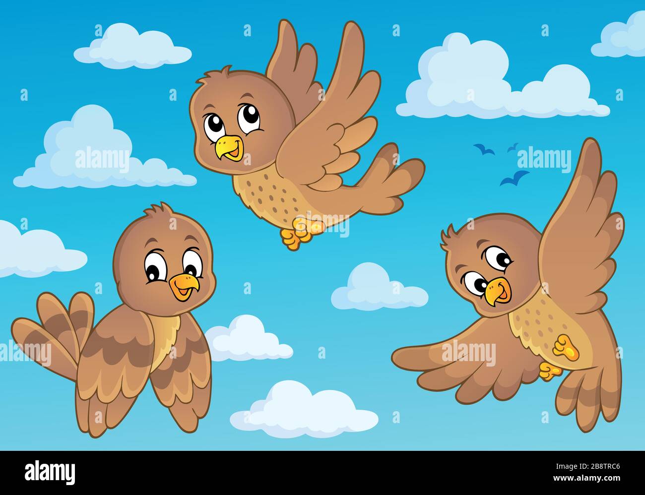 Happy birds theme image 3 - eps10 vector illustration Stock Vector ...