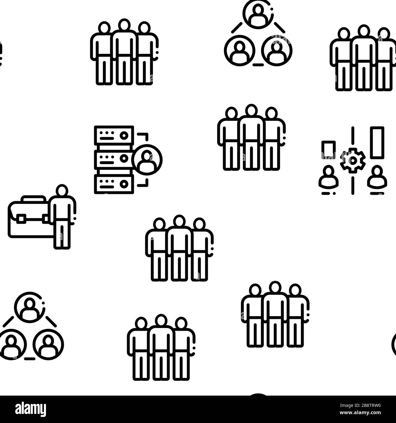 Hr Human Resources Seamless Pattern Vector Stock Vector Image & Art - Alamy