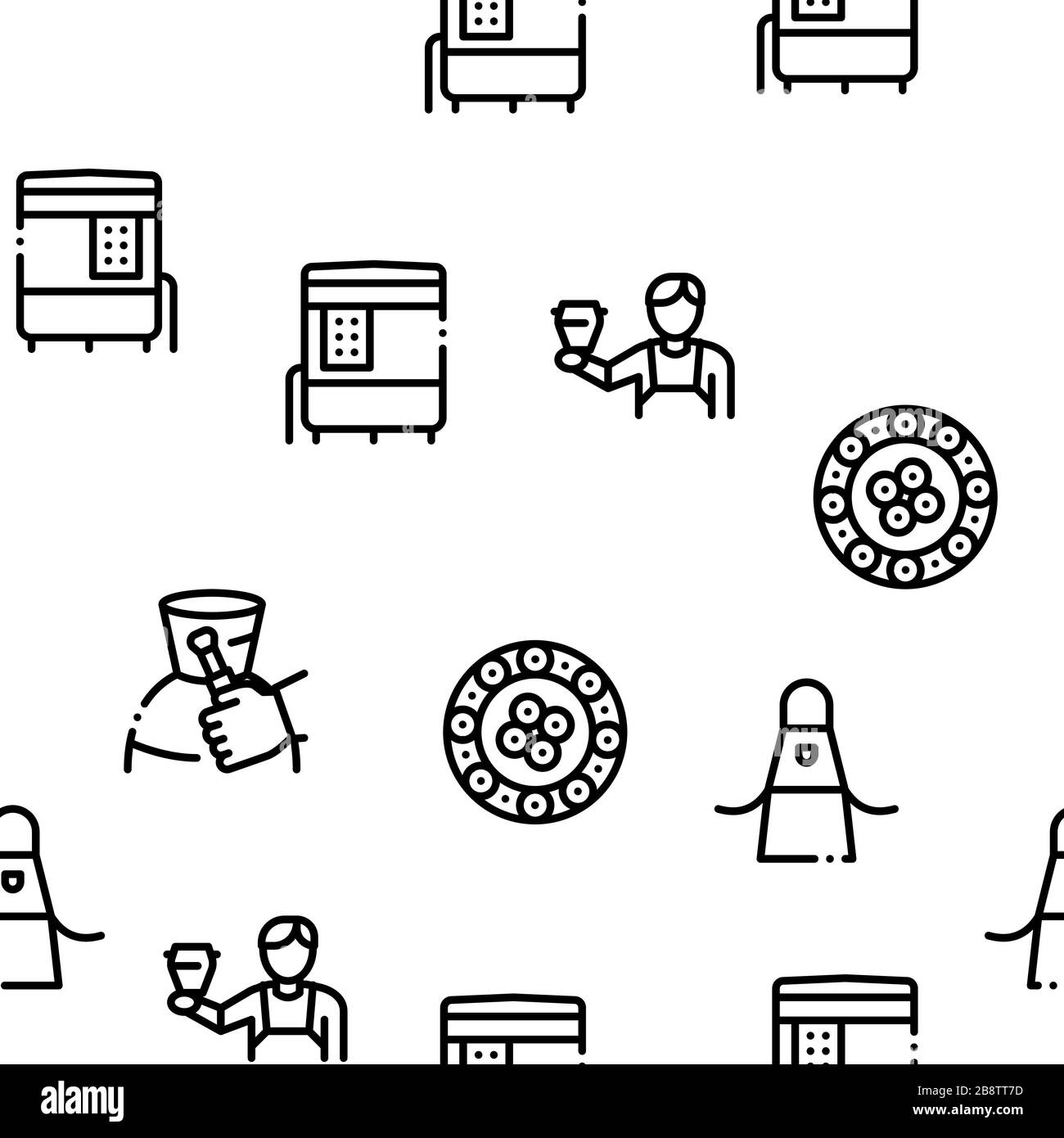 Pottery And Ceramics Seamless Pattern Vector Stock Vector Image & Art ...