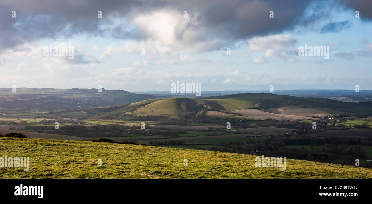 Beacon hill bronze age hill fort hi-res stock photography and images ...