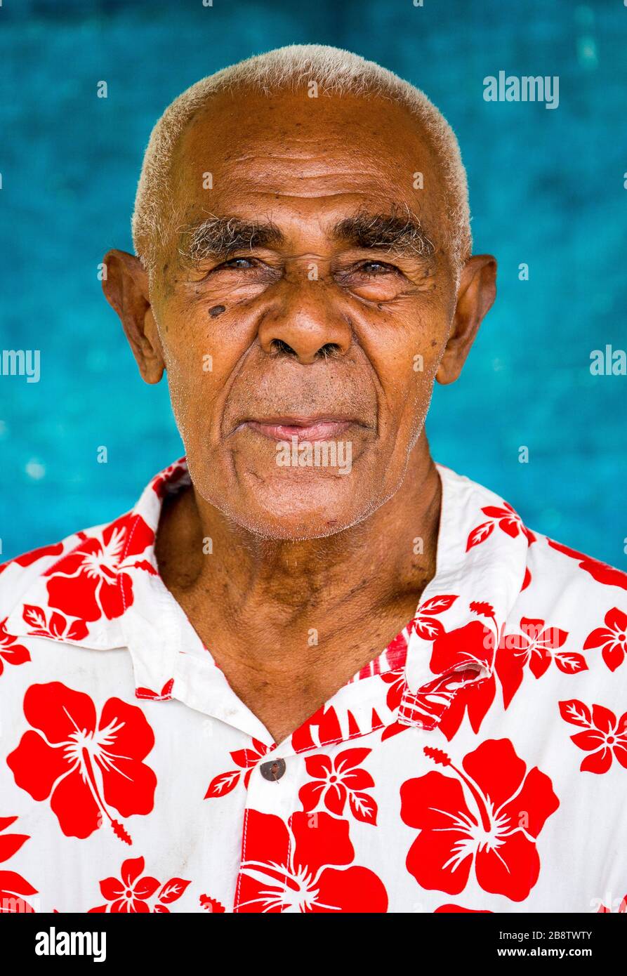 Daily Life on Yanuya Island, Fiji Stock Photo - Alamy