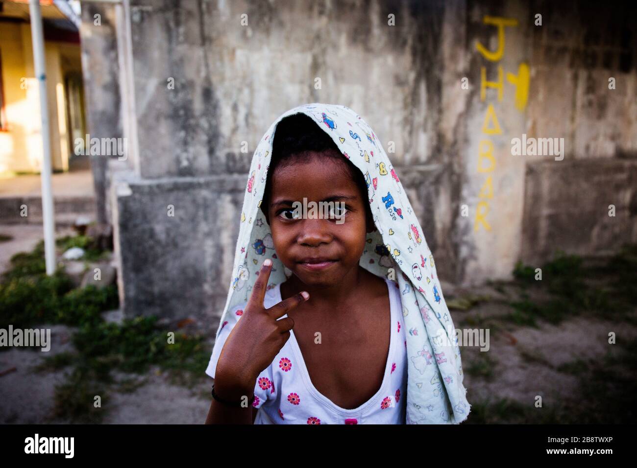 Daily Life on Yanuya Island, Fiji Stock Photo - Alamy