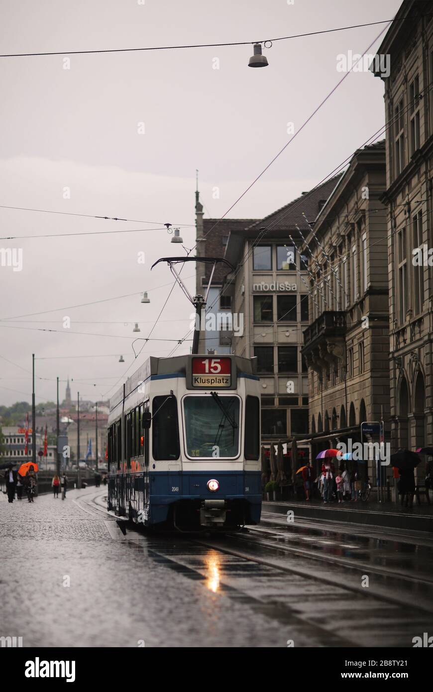 Zurich switzerland tram hi-res stock photography and images - Alamy