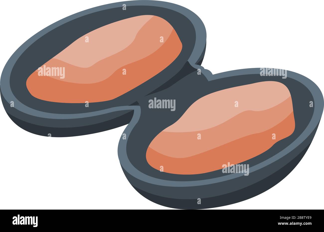 Bivalves seafood icon, isometric style Stock Vector Image & Art - Alamy