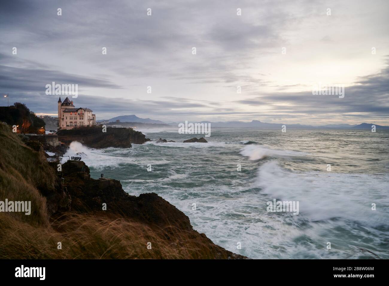 Villa Beltza (Villa Belza) palace, Côte des Basques, Biarritz, French ...