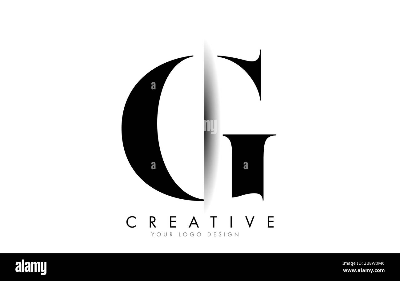 G Letter Logo Design with Creative Shadow Cut Vector Illustration ...