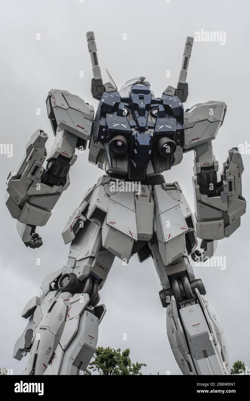 Odaiba, Tokyo/Japan - May 21, 2019 : UNICON GUNDAM SCALE 1:1 model of ...