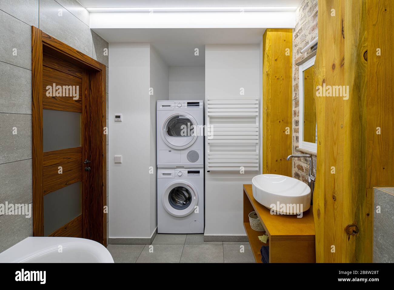 Loft Bathroom Washer And Dryer