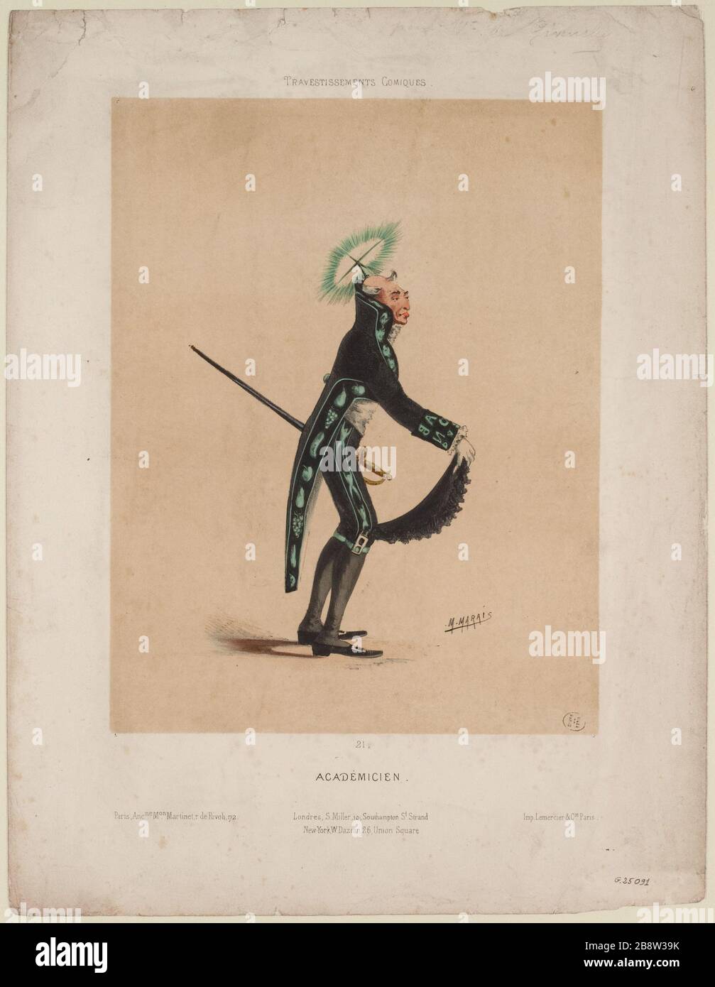 Disguises comic / Académicien / 21 Stock Photo - Alamy