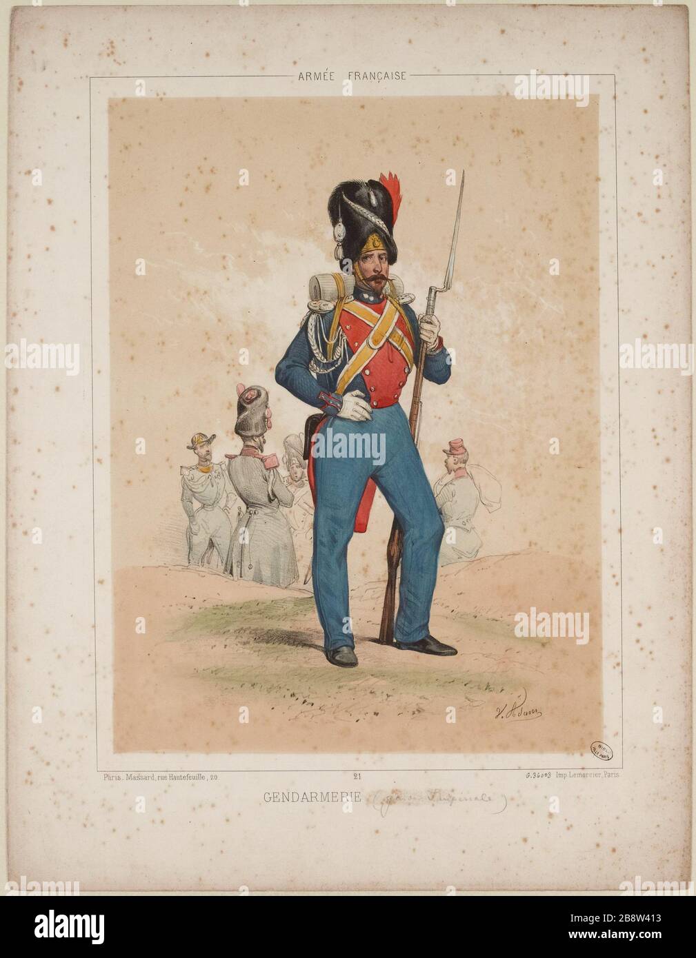 French Army / 21 / Force Stock Photo - Alamy