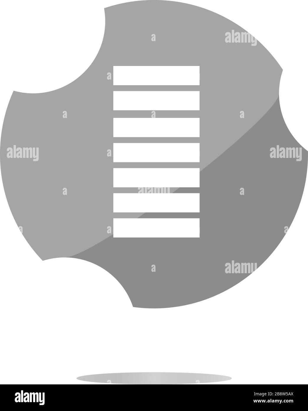 Battery icon web button . Flat sign isolated on white background Stock ...