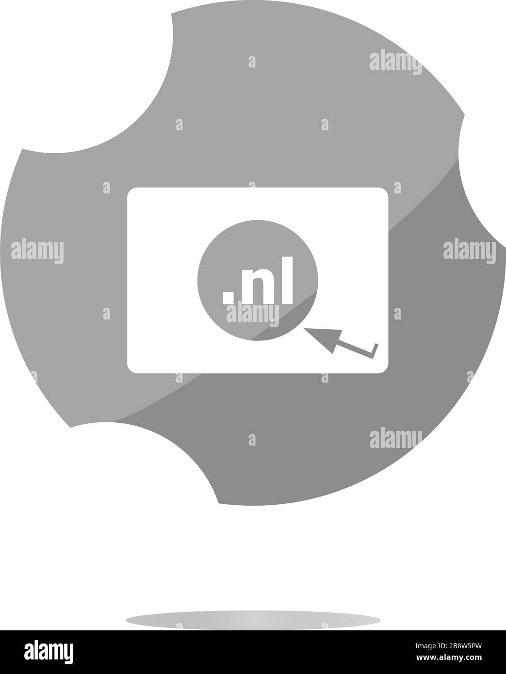 Domain NL sign icon. Top-level internet domain symbol Stock Photo - Alamy